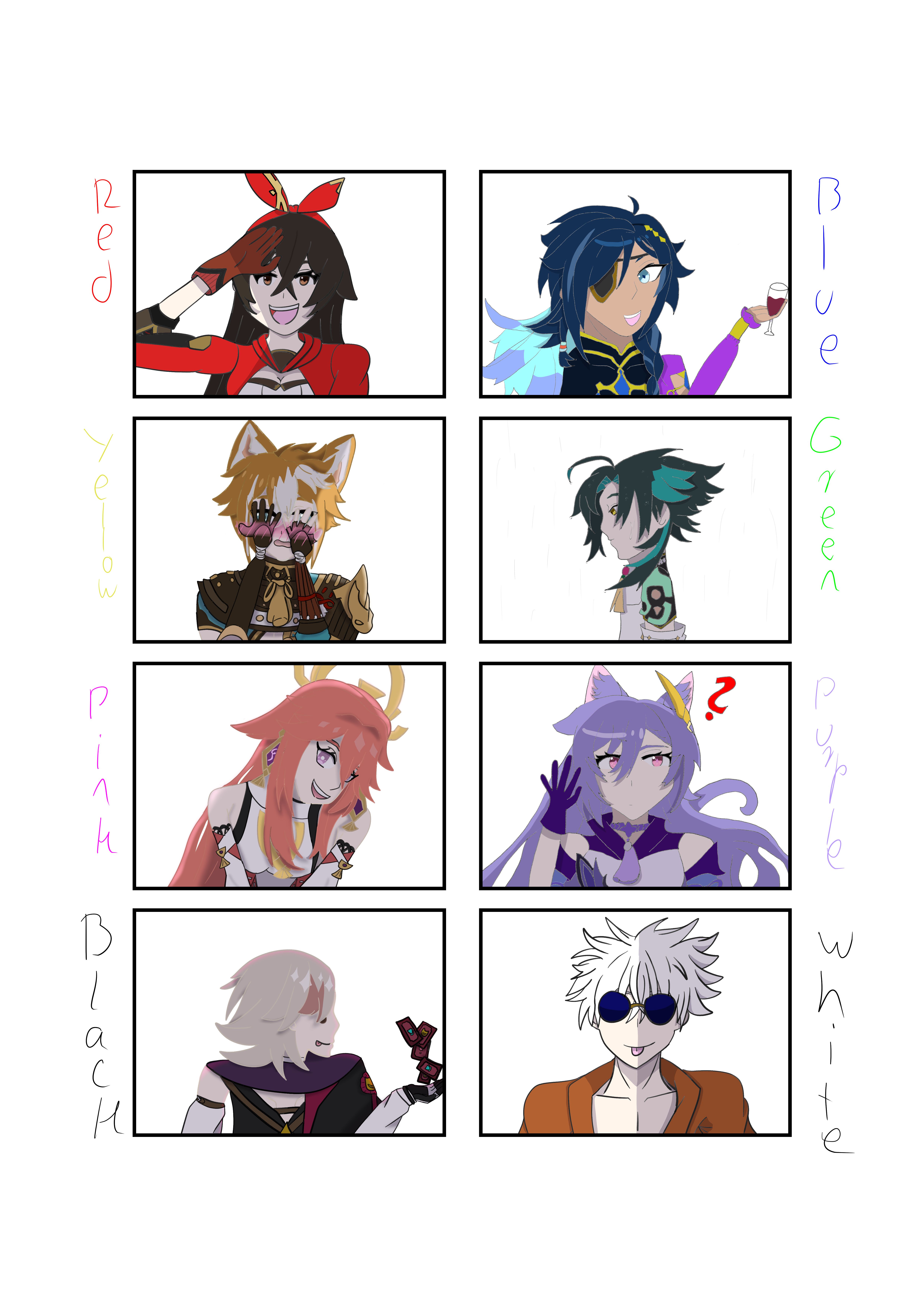 Lyney fanart (endresult of the color challenge) Genshin Impact | HoYoLAB