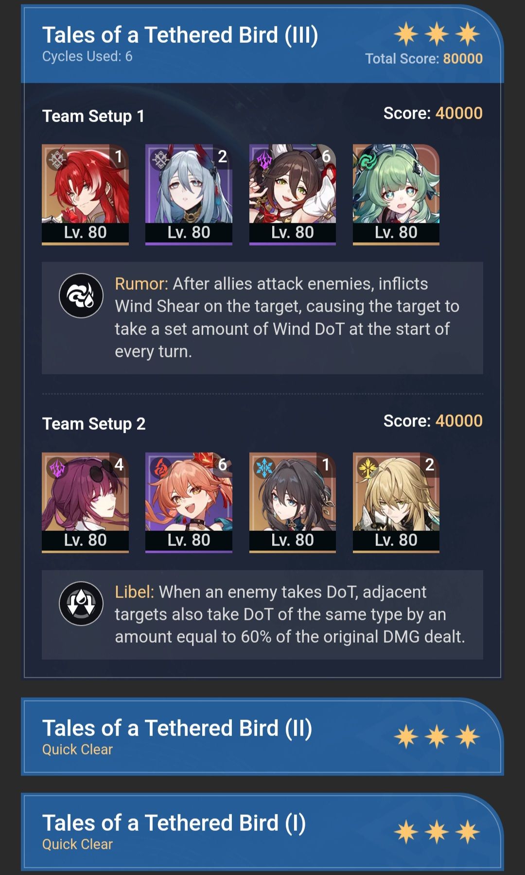 Pure Fiction - Tales of a Tethered Bird: Stage 3-4 [StarRail2.0] Honkai ...