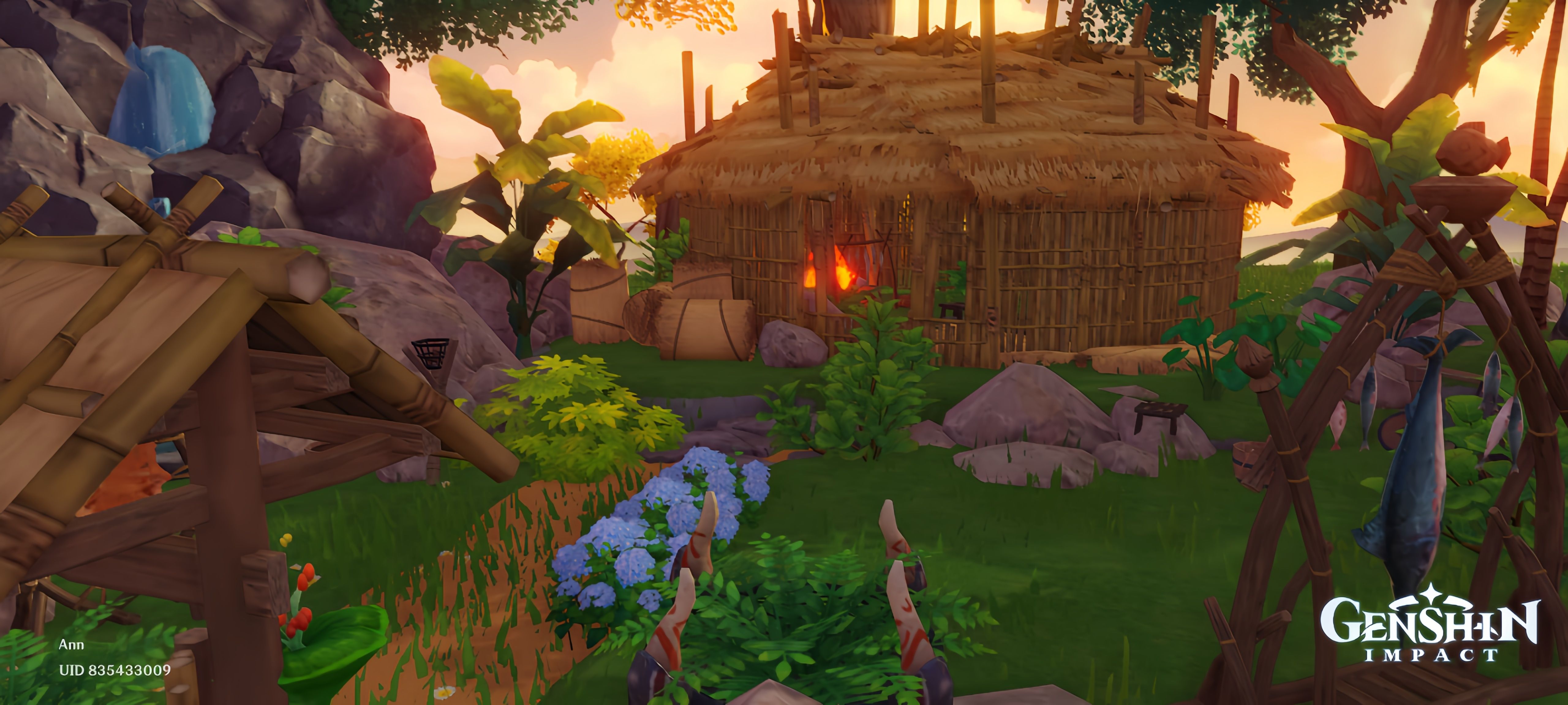 The beauty of Honai\\'s house on Evermist island. 🛖🌿 Genshin Impact ...