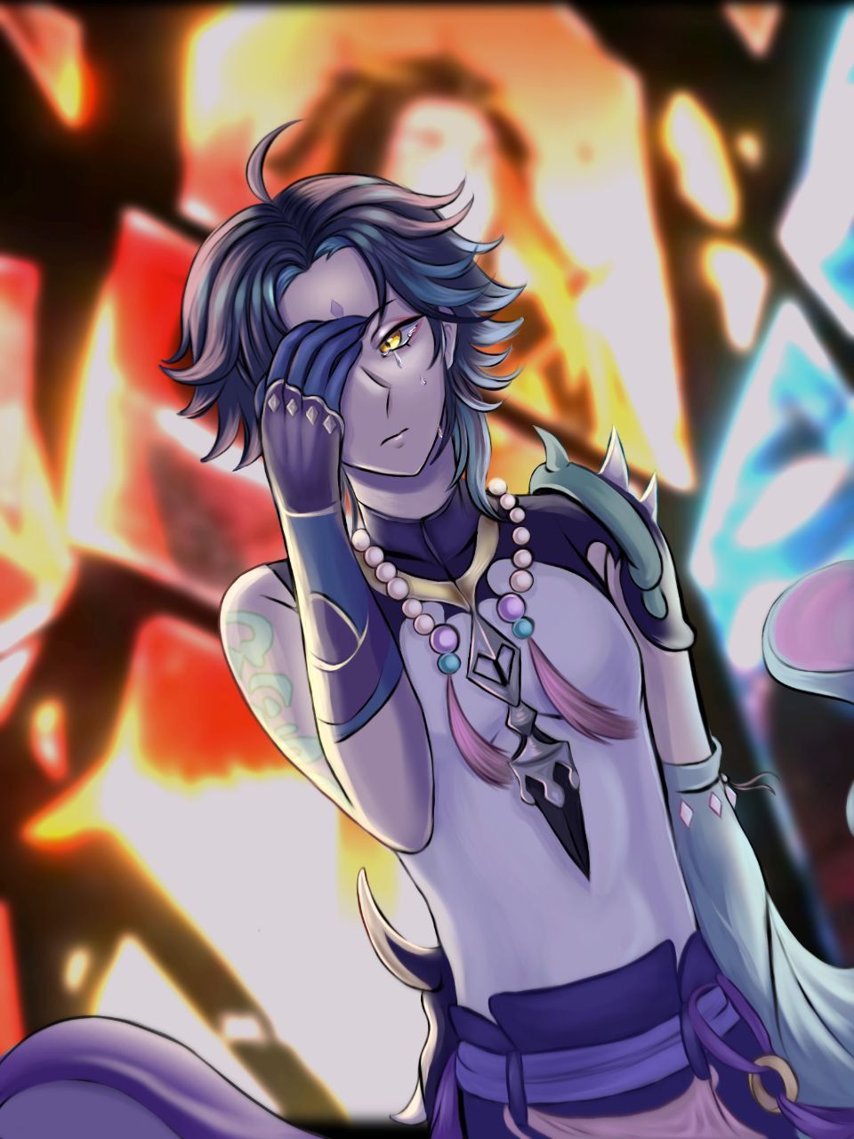 " Аргх... Эти воспоминания... мрачны... " "Grrgh... Those memories ...