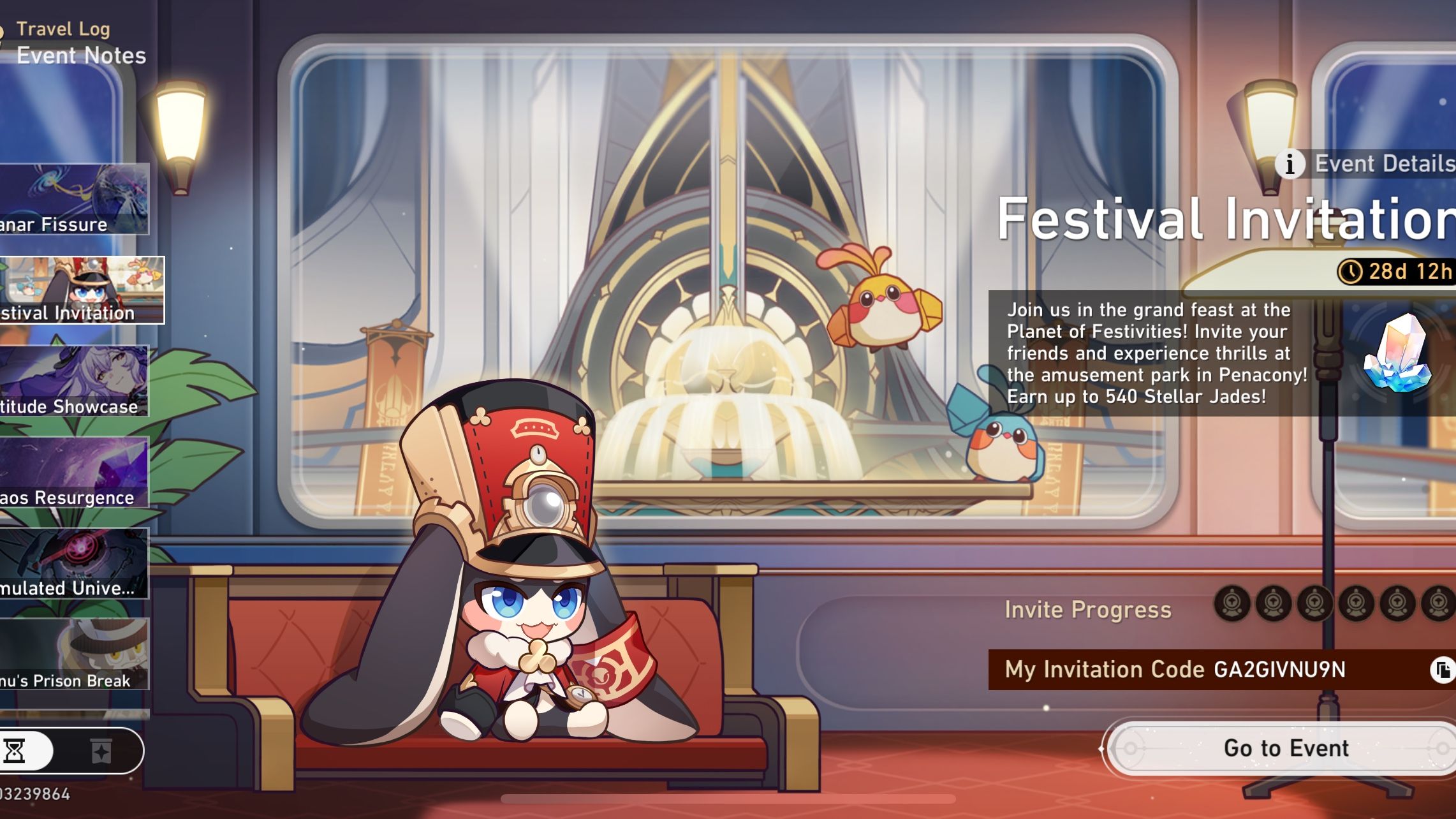 Help i need it for the stellar gems. Here is my inv code dayo GA2GIVNU9N Genshin Impact | HoYoLAB