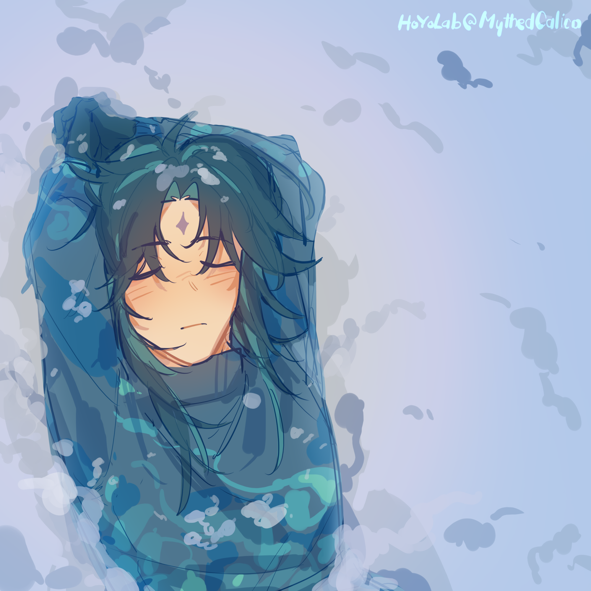 Small Xiao fanart!: "z Z z" Genshin Impact | HoYoLAB