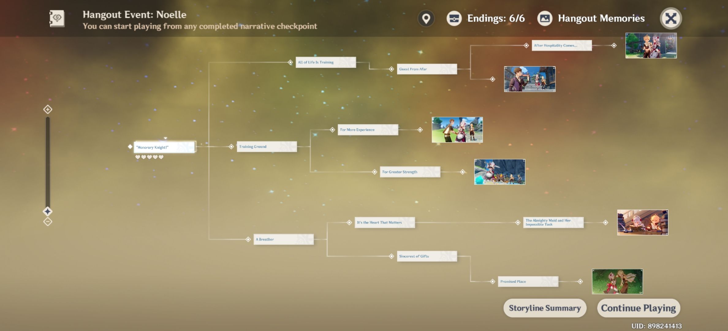 Completed noelles hangout Genshin Impact | HoYoLAB