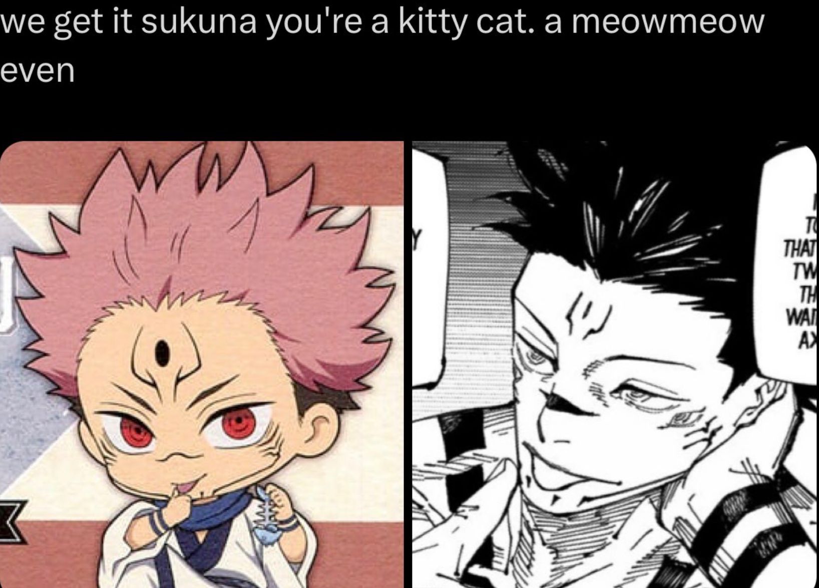 SUKUNA’S A MEOW MEOW
