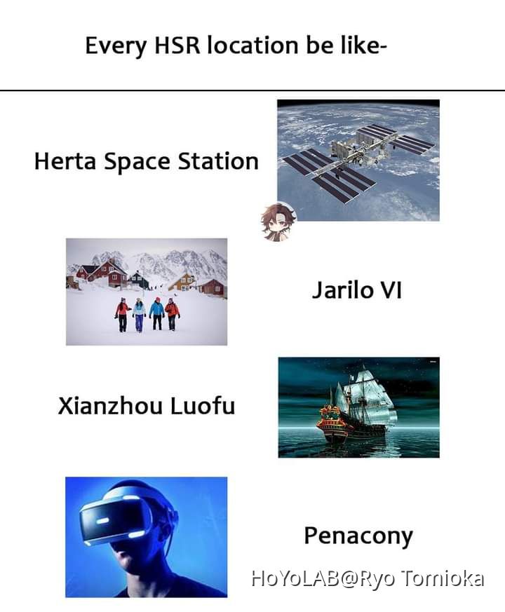 Every HSR locations be like- Honkai: Star Rail | HoYoLAB