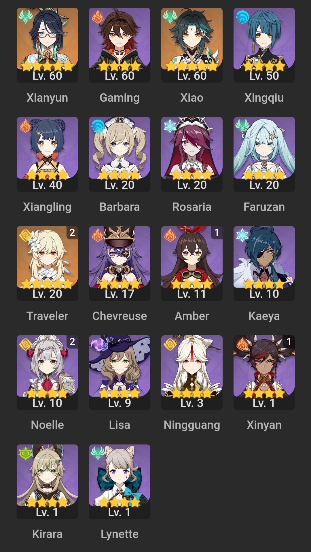 Please tell if characters good for AR35 Genshin Impact | HoYoLAB