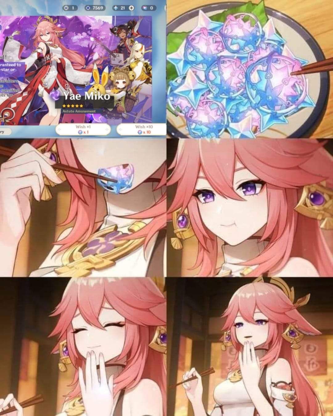 yae Miko don't eat too much, wish me luck Genshin Impact | HoYoLAB