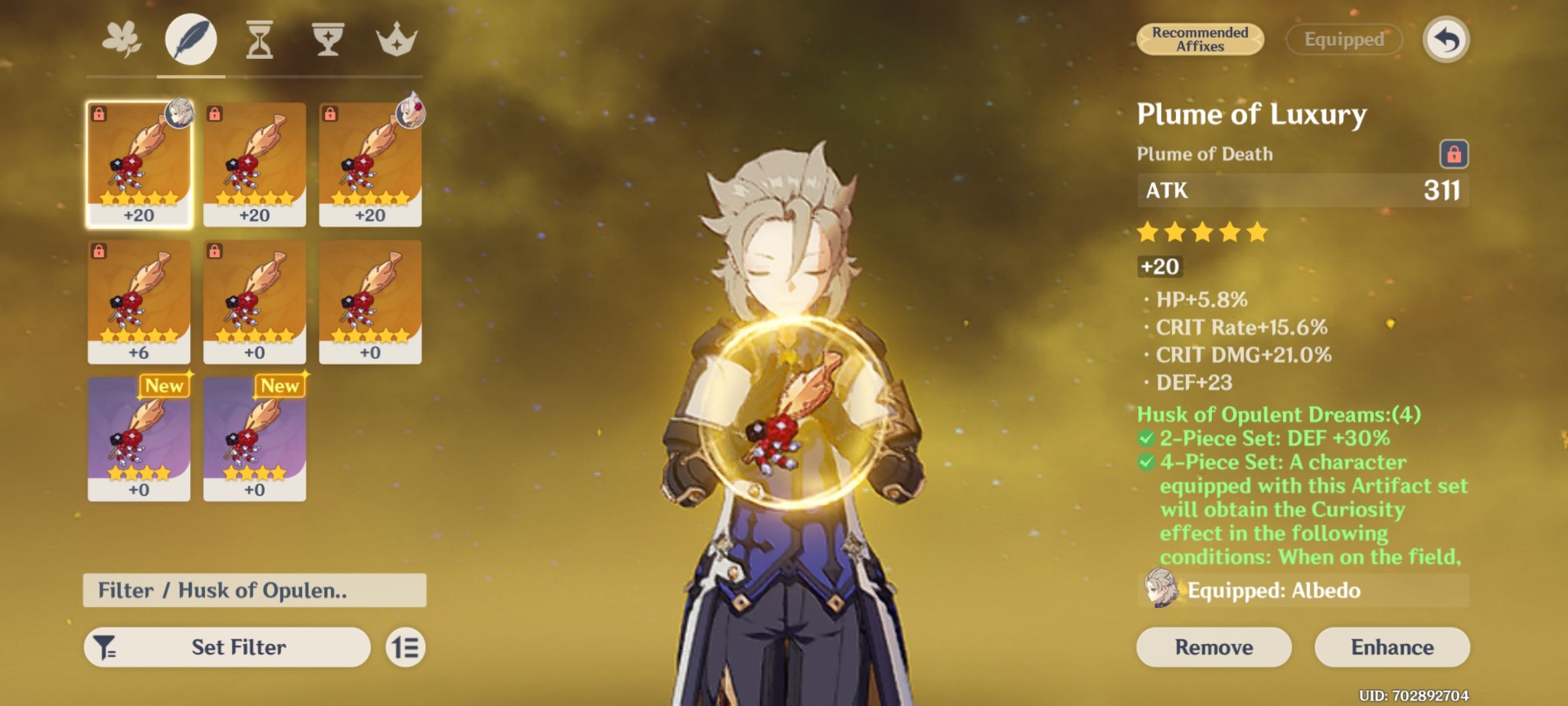 50+ Crit Value artifact pieces Genshin Impact | HoYoLAB