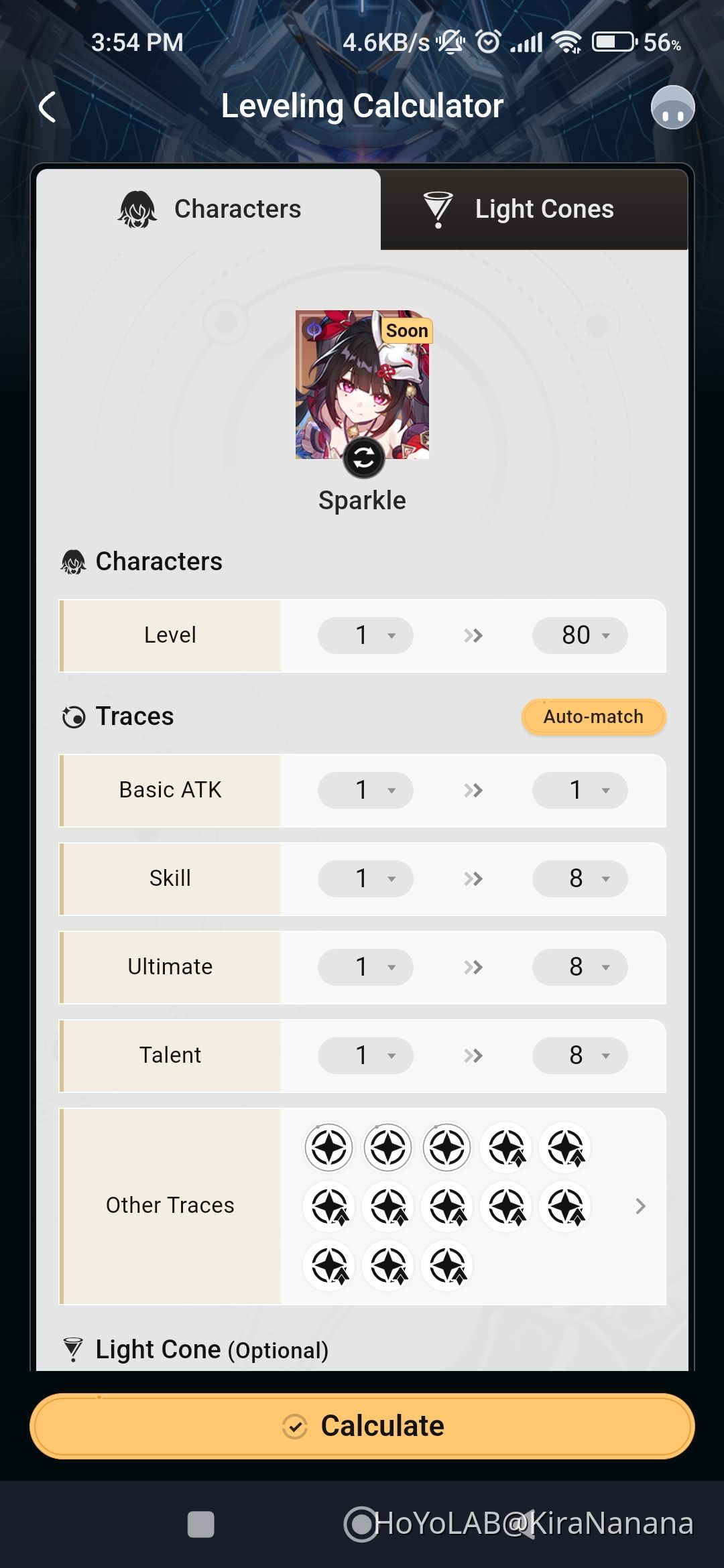 this leveling calculator widget is so good i love it Honkai: Star Rail ...