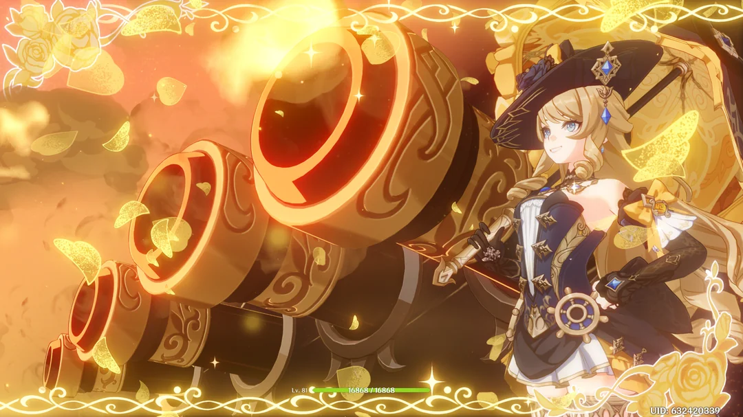 Captured screenshots of my favorite moment in Navia's Burst. Genshin ...