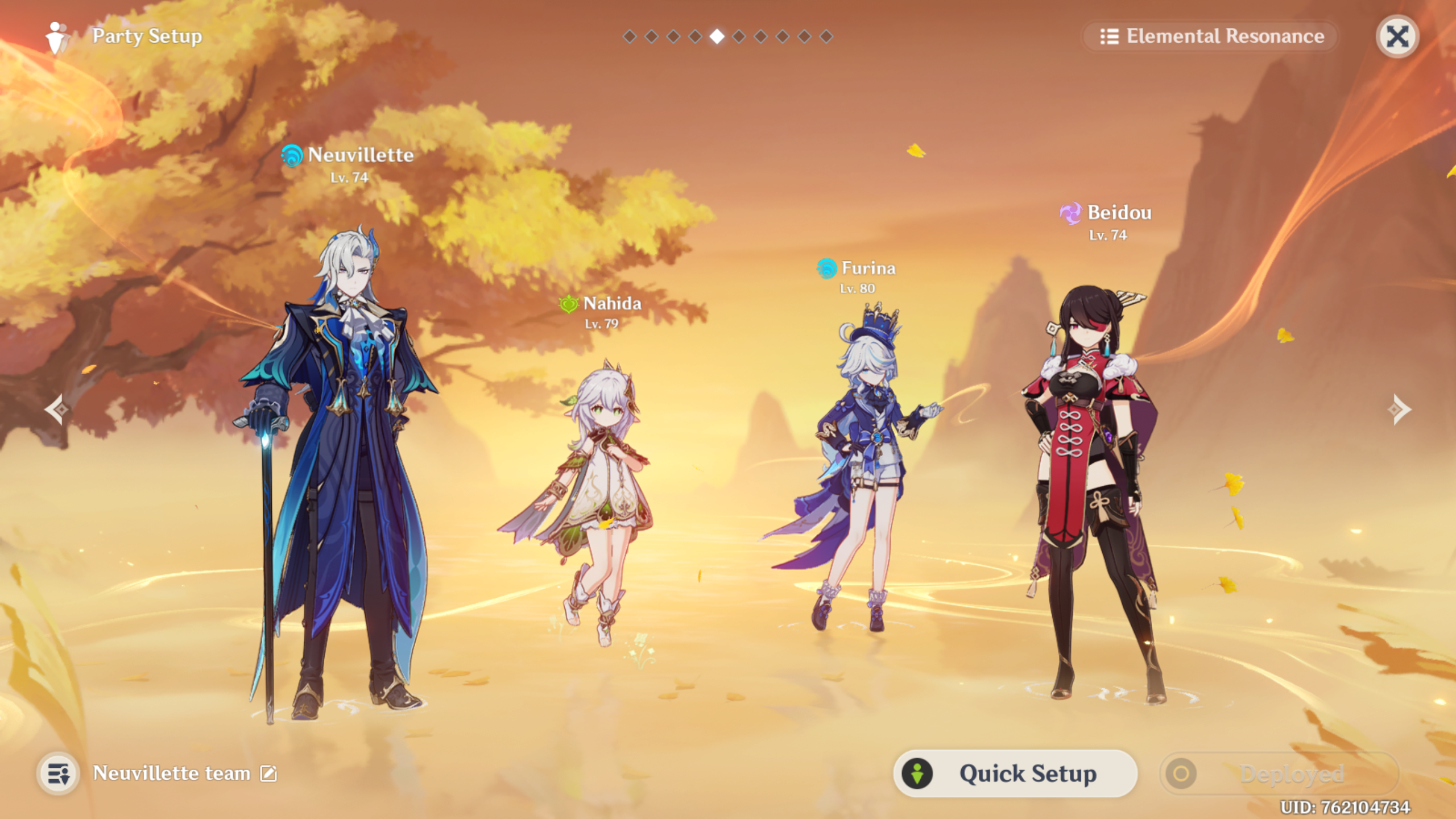 Haven't posted in a while so my Neuvi team comp Genshin Impact | HoYoLAB