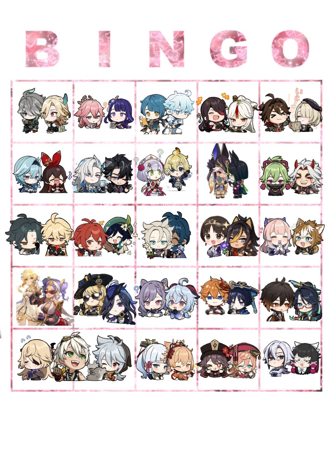 ship bingo :> Genshin Impact | HoYoLAB