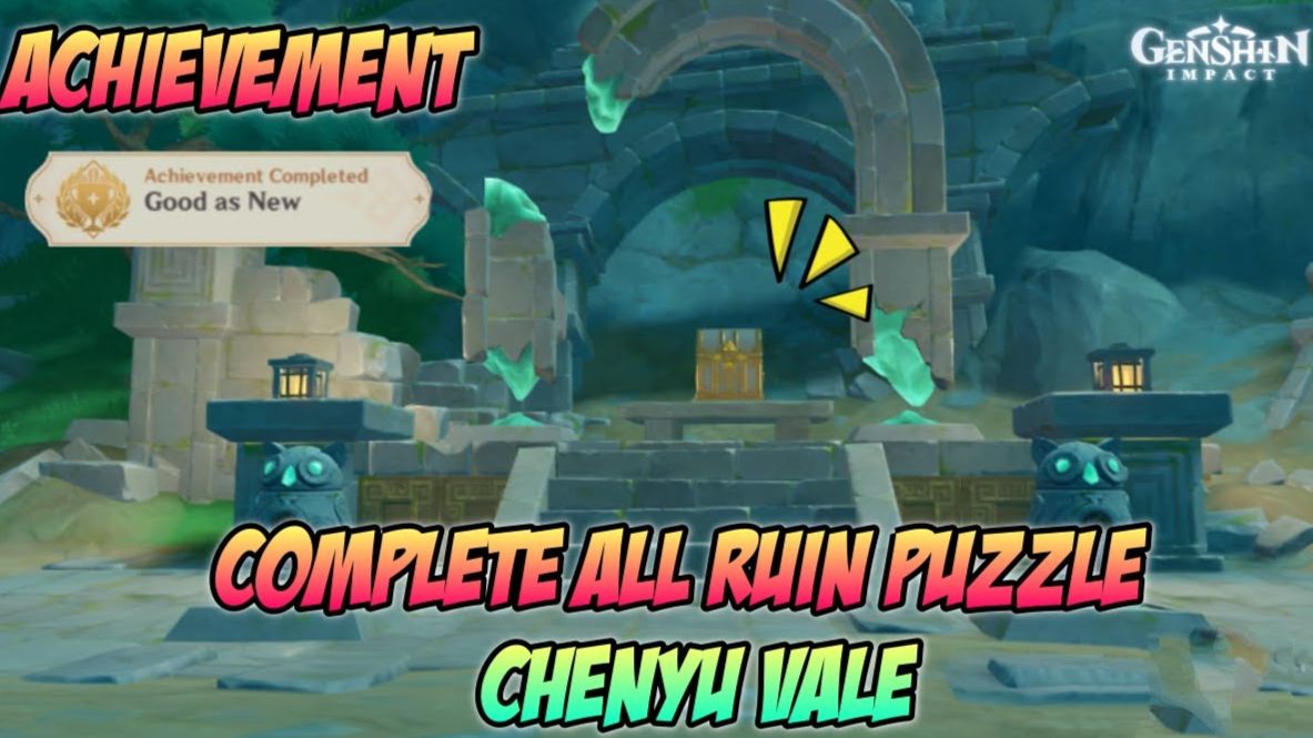 [Genshin Impact V4.4] Ruin Puzzle in Chenyu Vale - Exploration Guide ...
