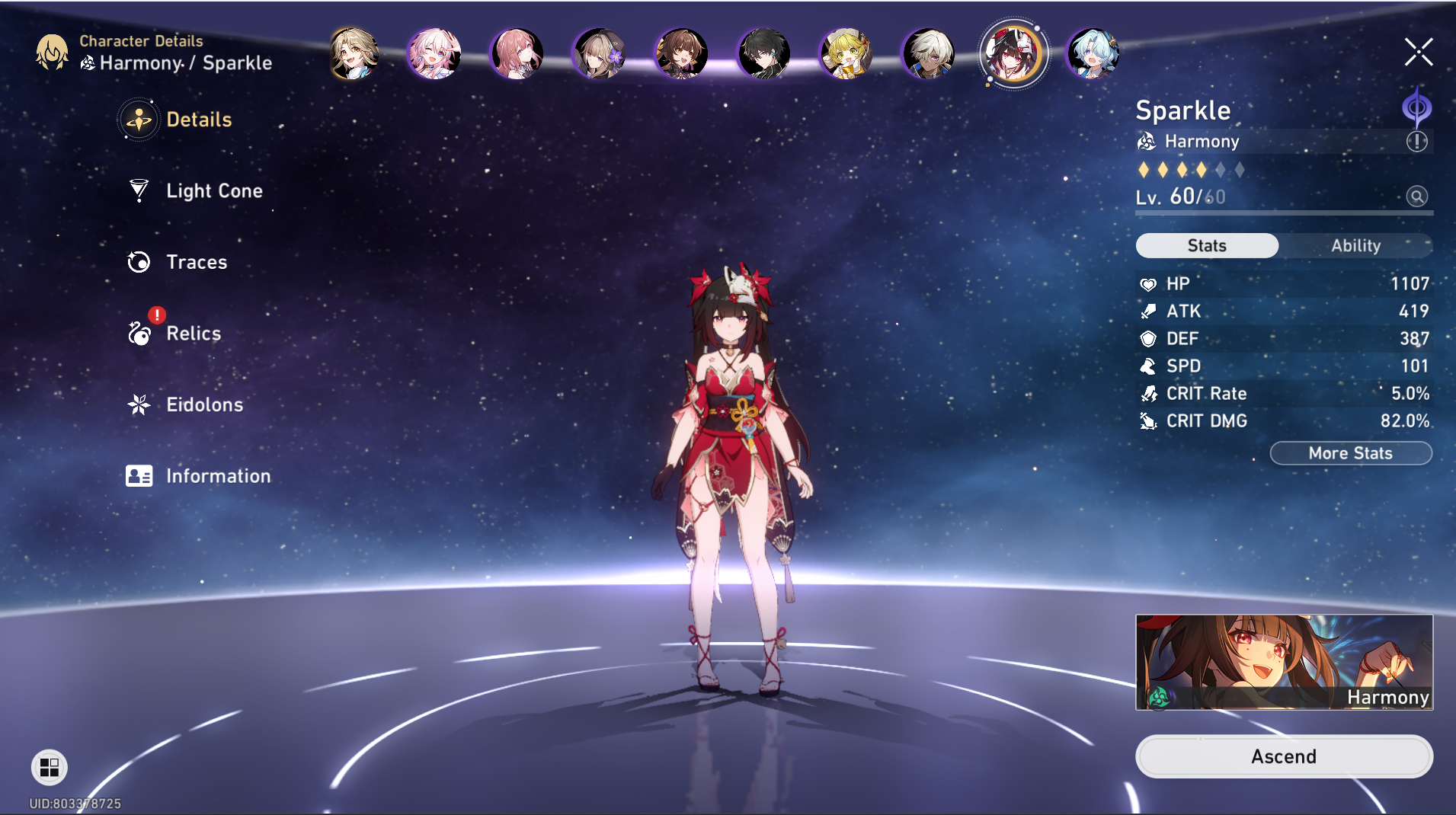 Just got Sparkle and Her LC (Won 50/50) Honkai: Star Rail | HoYoLAB