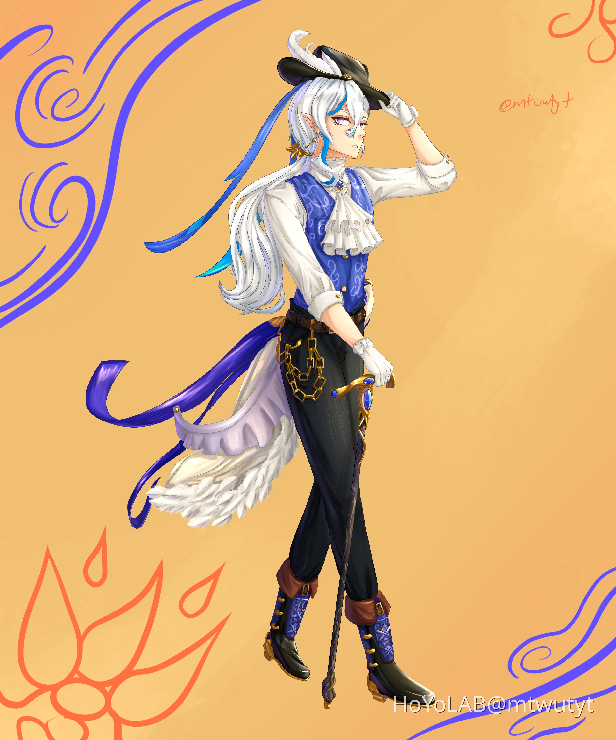 I finished drawing neuvillette! Genshin Impact | HoYoLAB