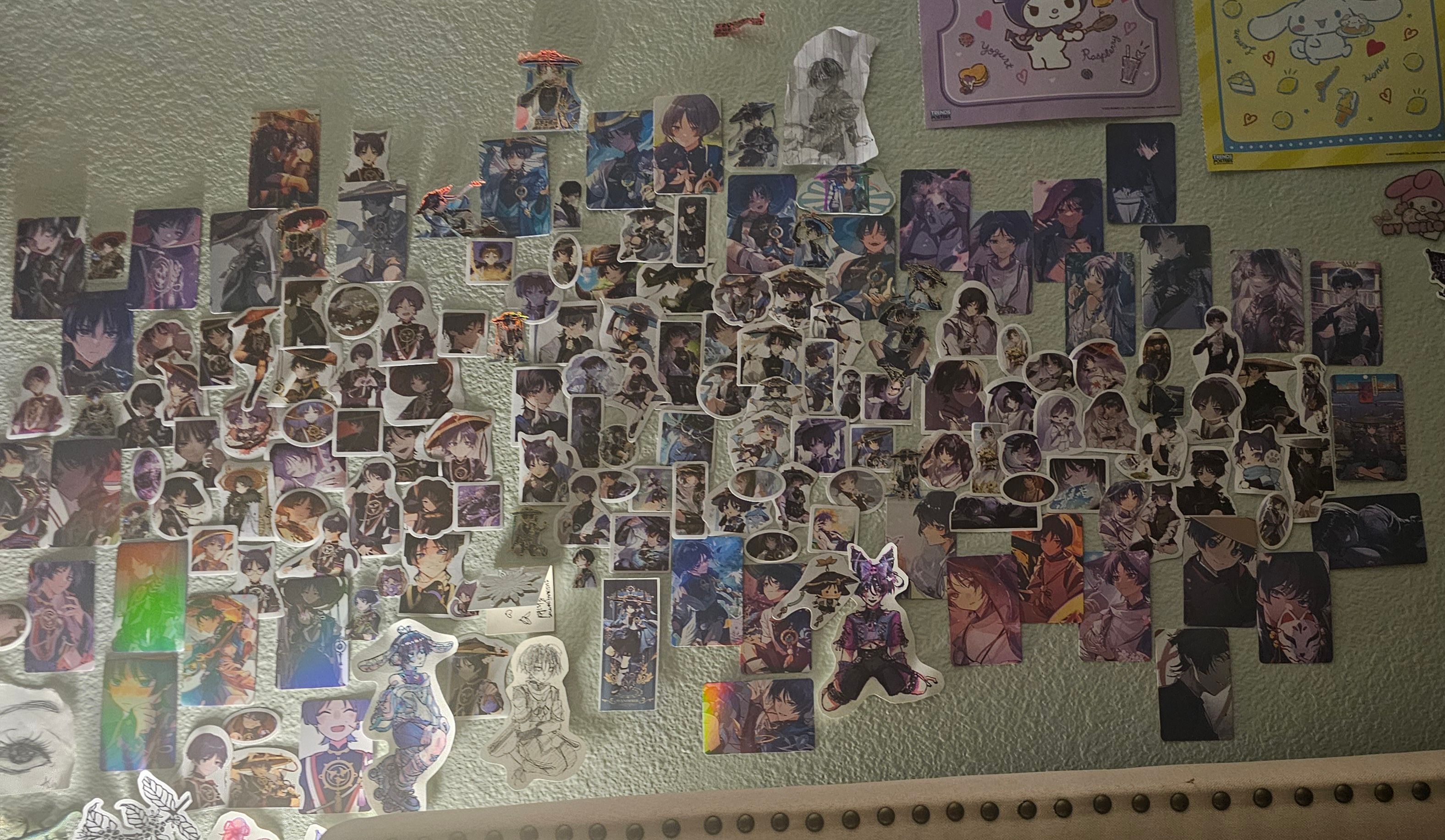 I added shiny stickers to my scara wall Genshin Impact | HoYoLAB