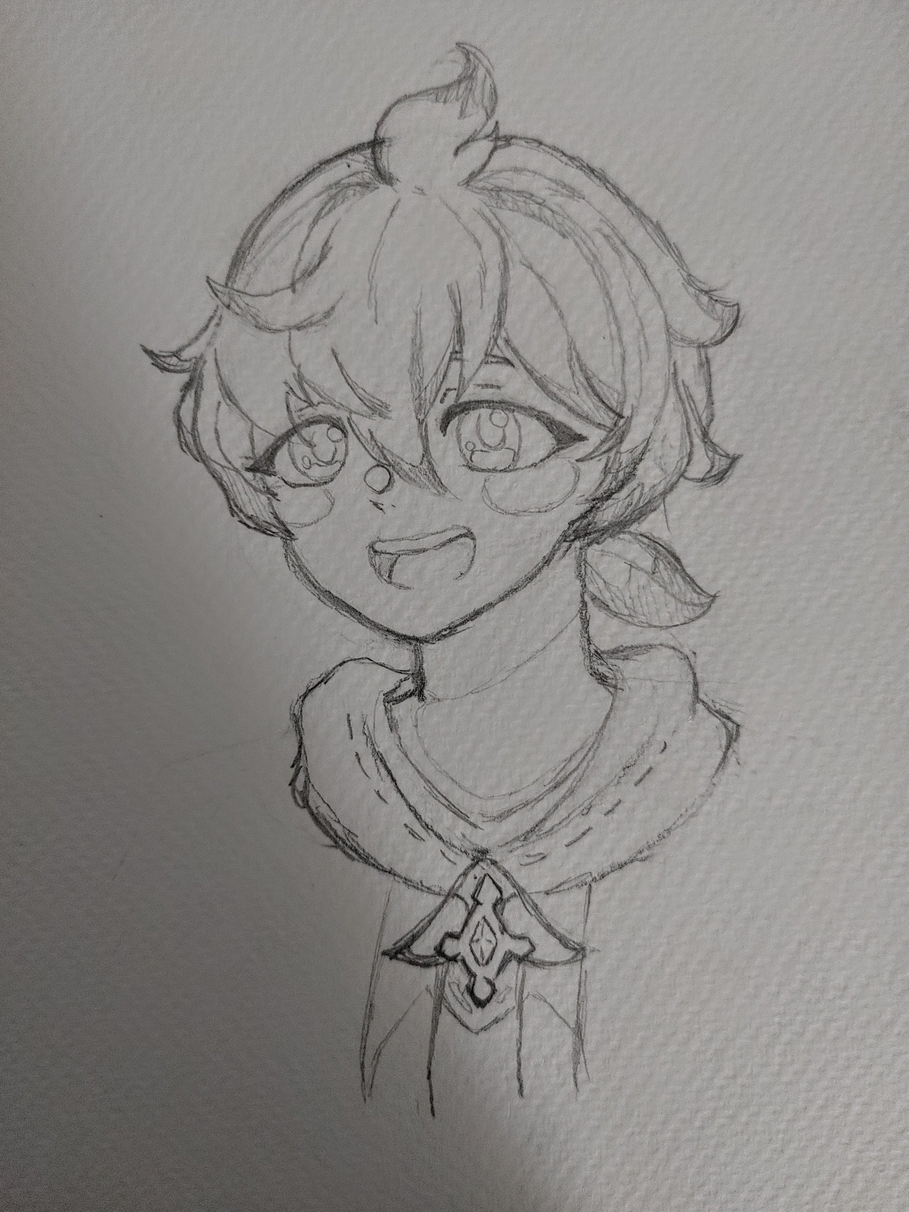 I drew Mika + coloring Genshin Impact | HoYoLAB