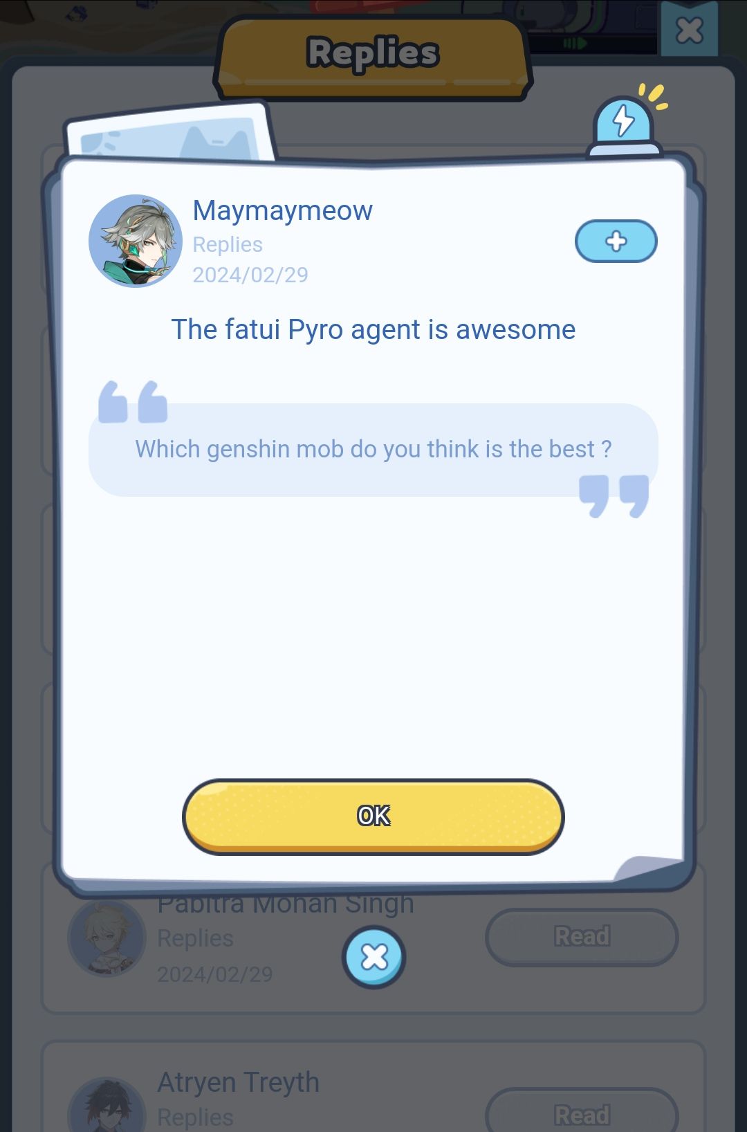 People with normal answers vs people with zestyy answers | HoYoLAB