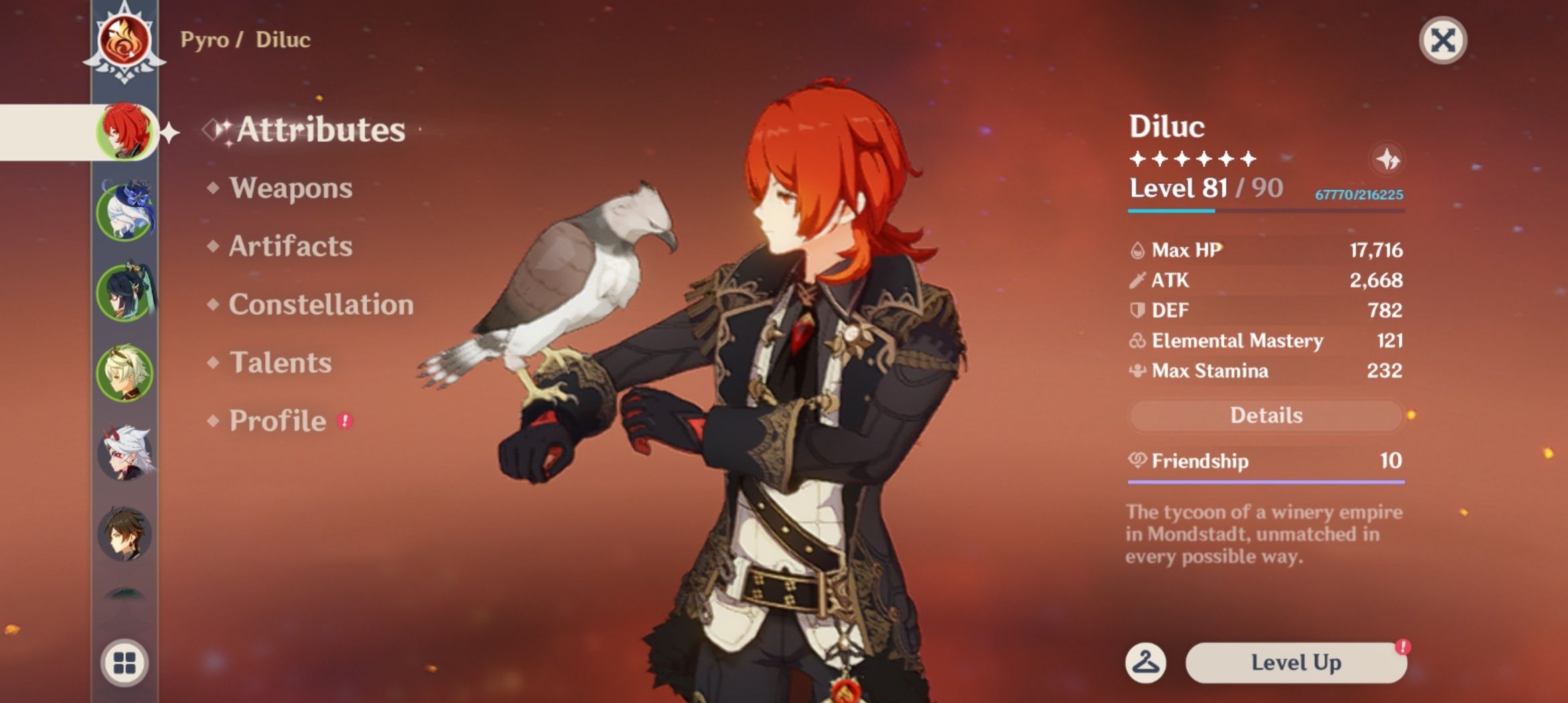 Diluc Genshin Impact | HoYoLAB