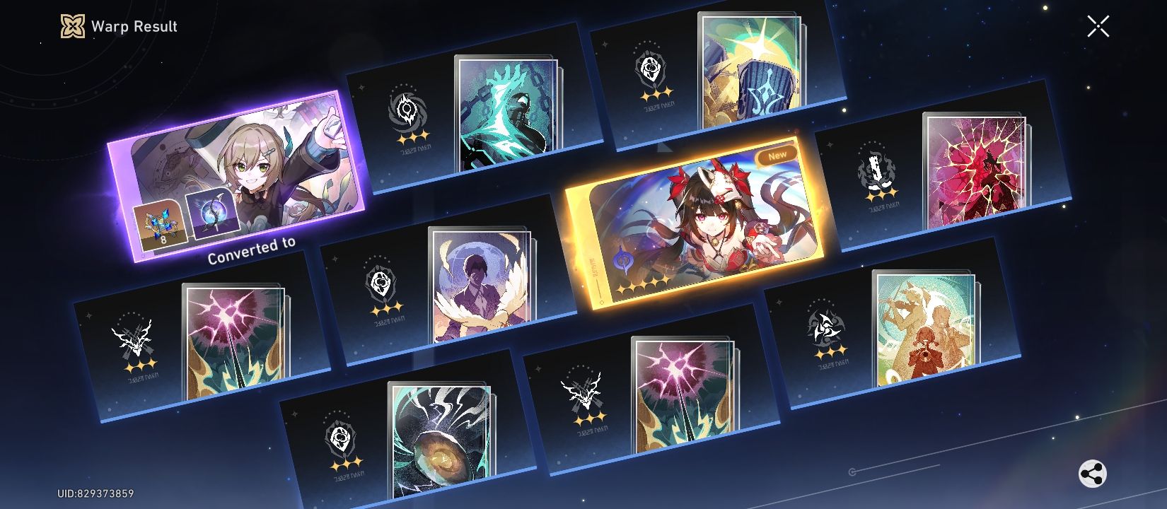 I expecting the worst but she's home & QQ reach E6! Honkai: Star Rail ...