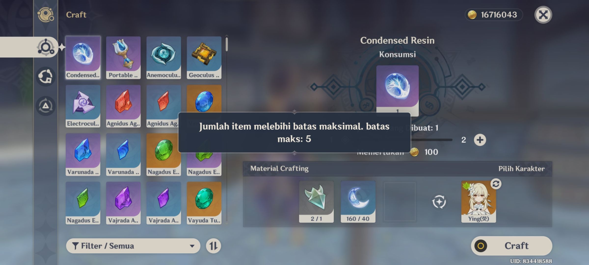 Ditinggal maen story hsr bentar, langsung terbengkalai ni akun Genshin ...