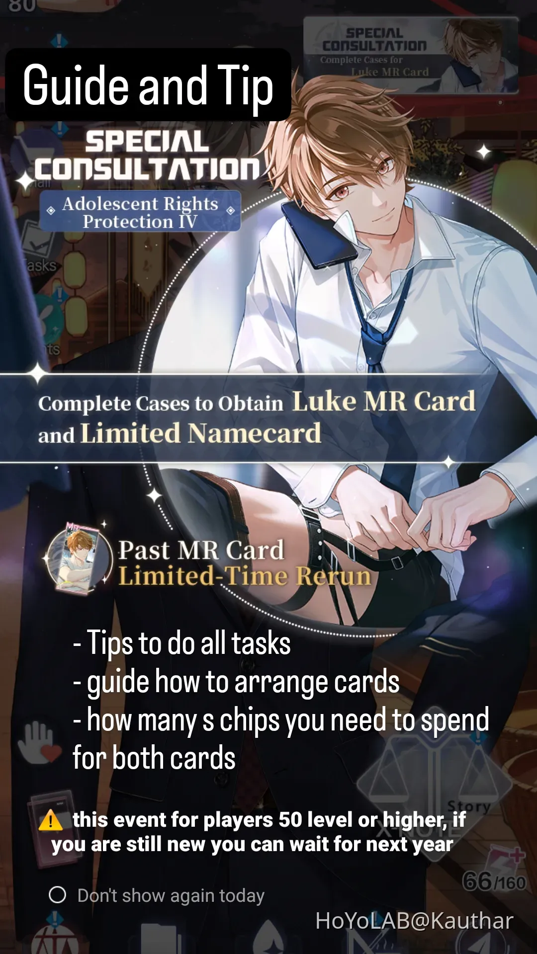 [Guide and Tip] Special Consultation Pilot Luke MR Tears of Themis | HoYoLAB