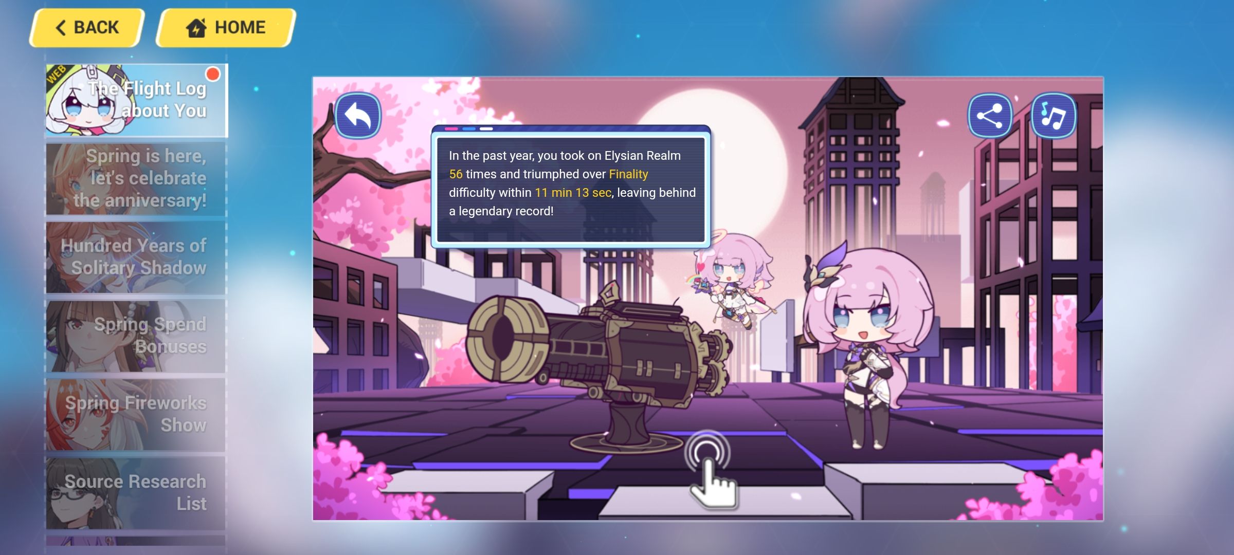 Apparently I managed a legendary record in Elysian Realm on finality. Honkai Impact 3rd | HoYoLAB
