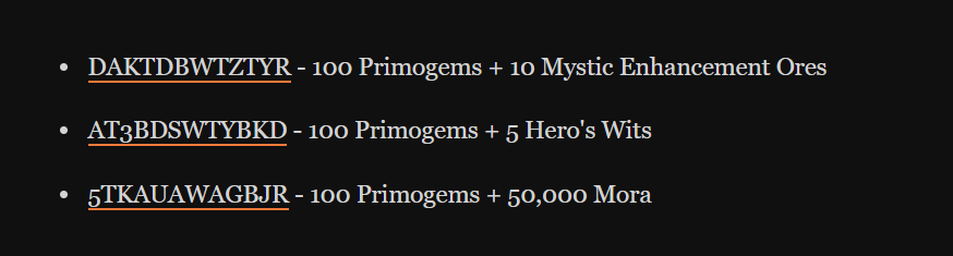 new primo code . coppy code from Description Genshin Impact | HoYoLAB
