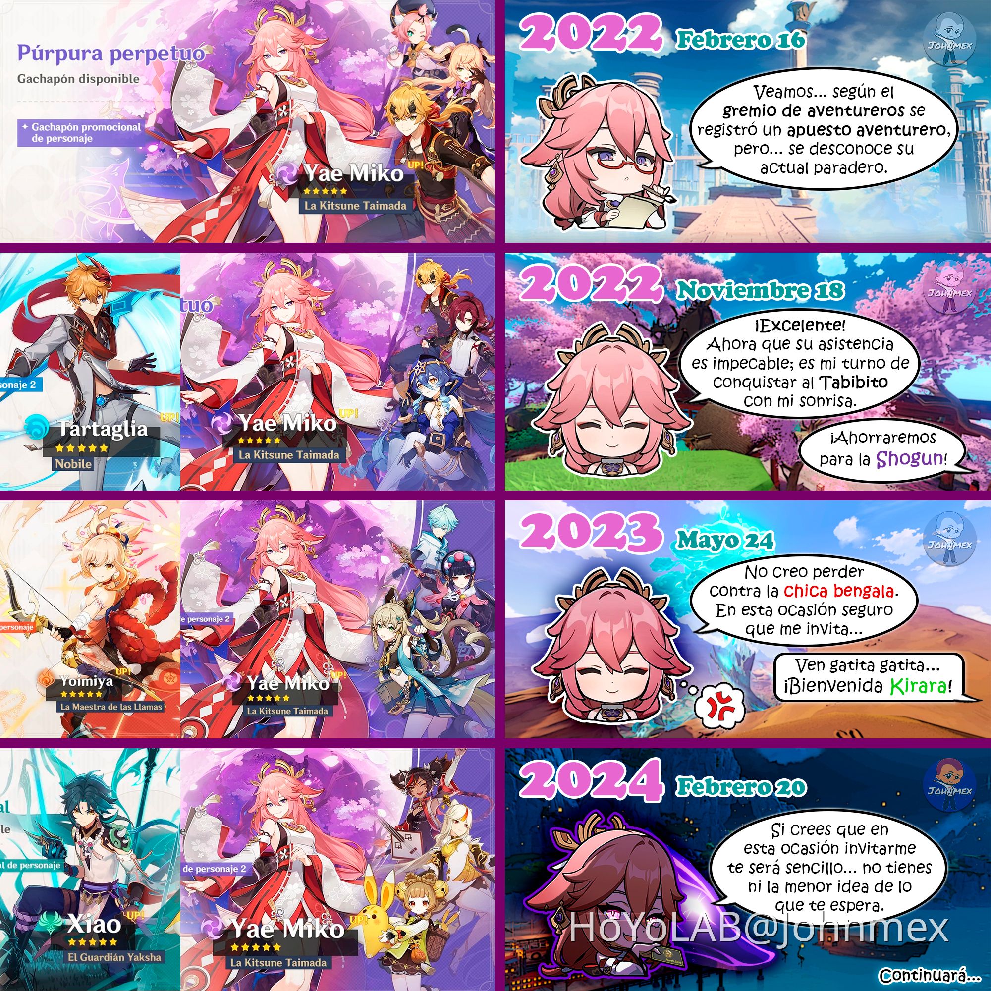 El desafortunado 😔 pasado de Yae Miko⚡ con su banner 😱 Genshin Impact ...