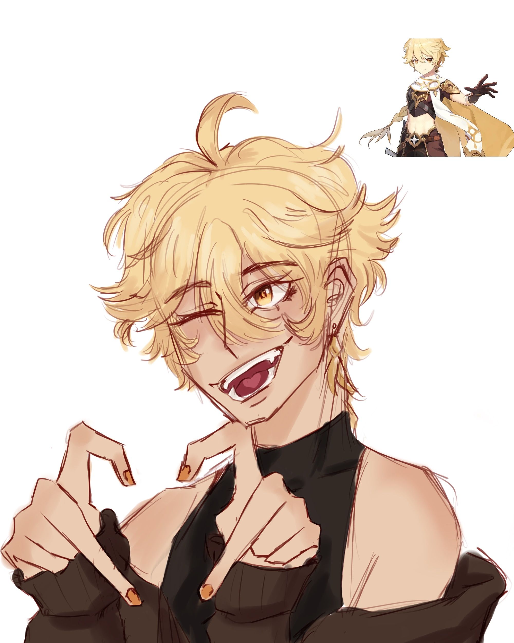 Aether drawing 🫶 Genshin Impact | HoYoLAB