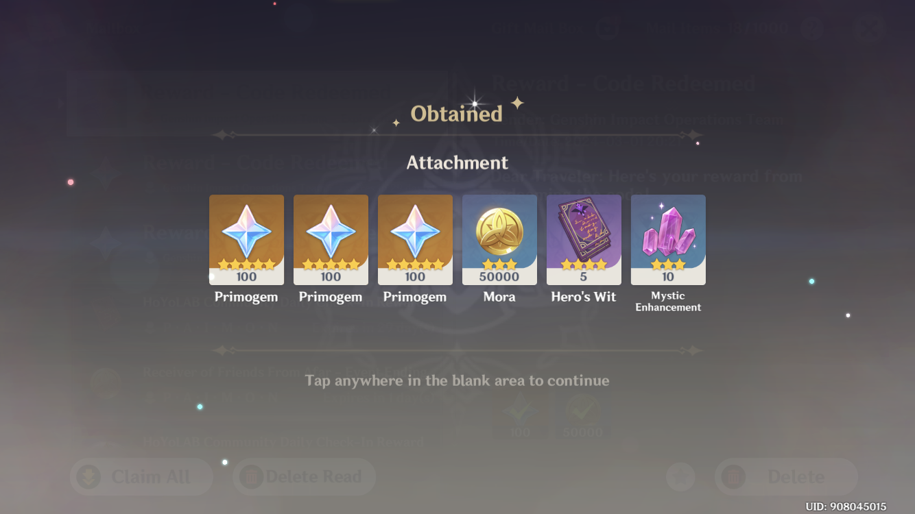 Reminder To Redeem The Stream Codes Genshin Impact | HoYoLAB