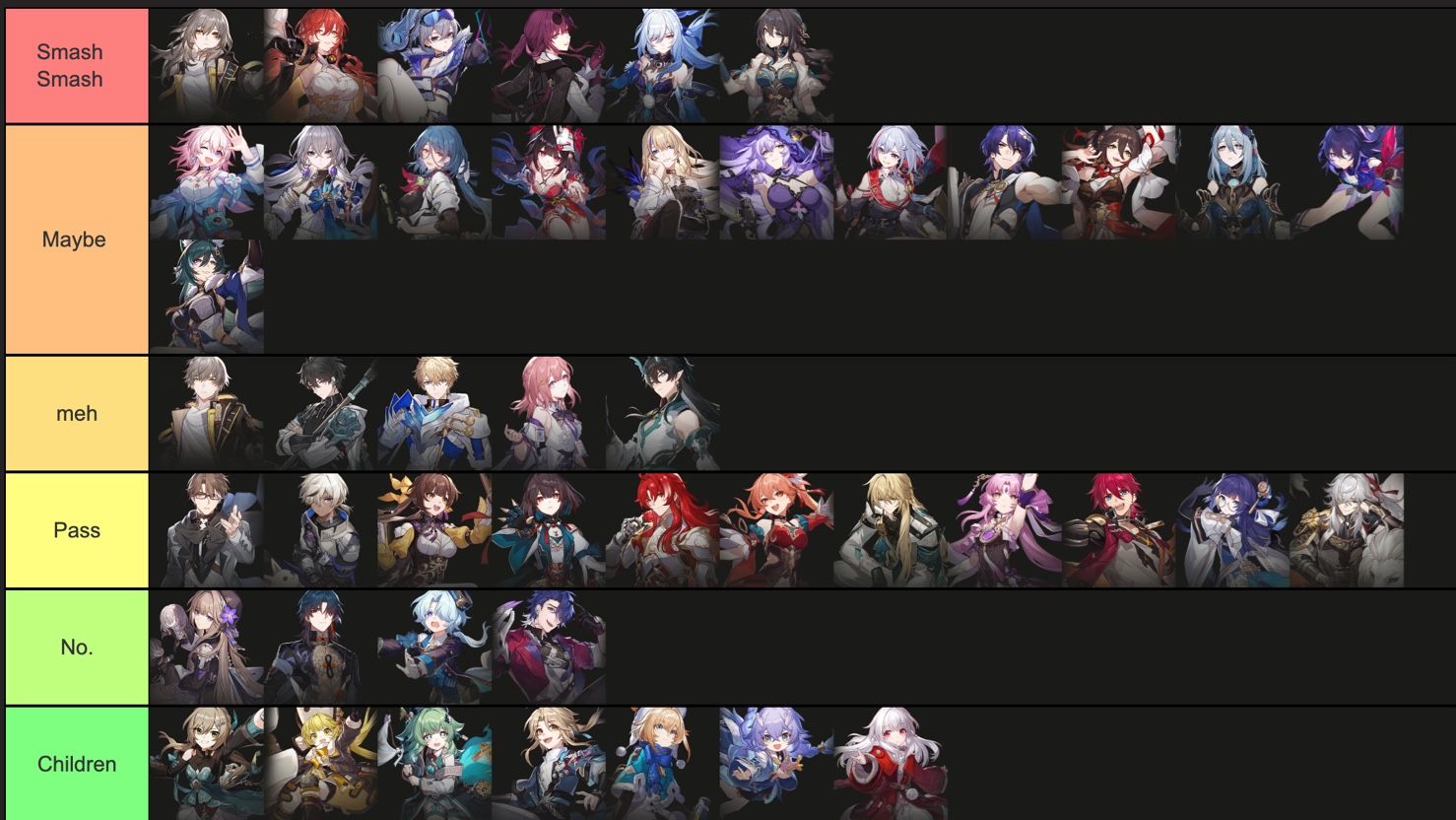 Smash or pass Honkai: Star Rail | HoYoLAB