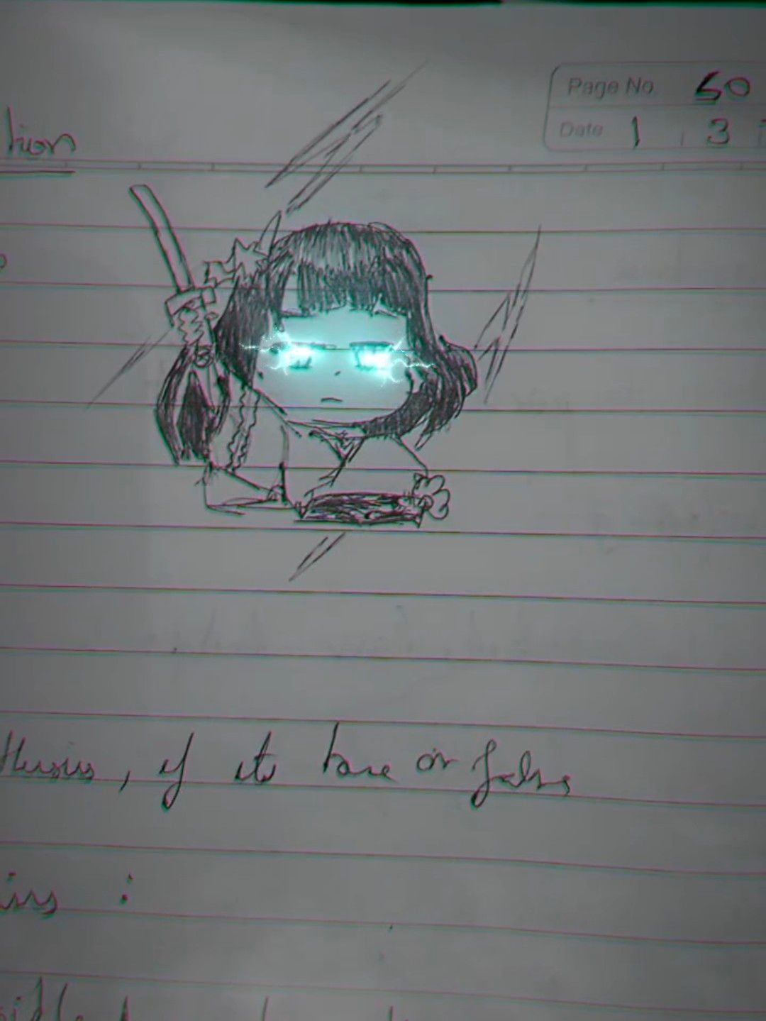 I drew her Excellency the Almighty Narukami Ogosho God of Thunder ...