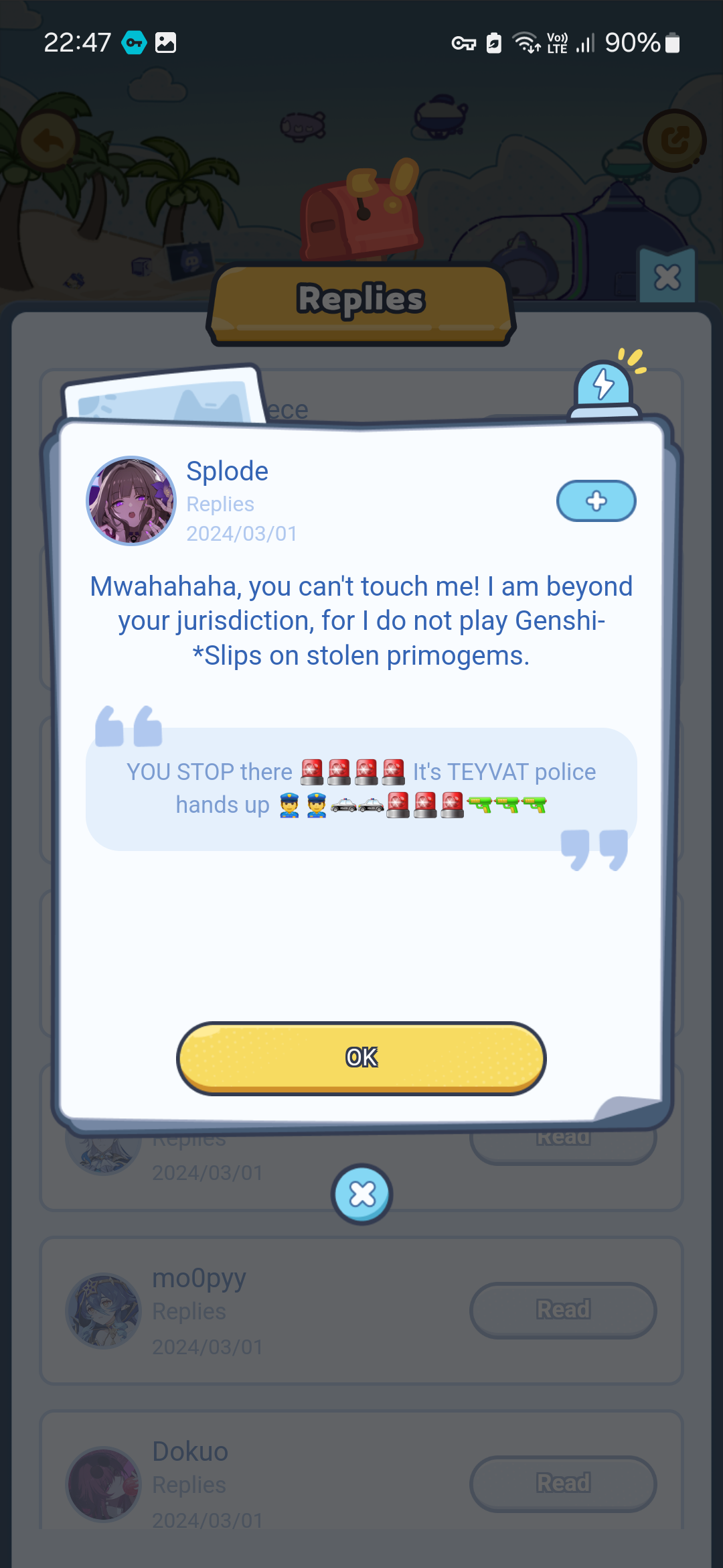 imagine trying to arrest an ancient dragon (day 11) | HoYoLAB