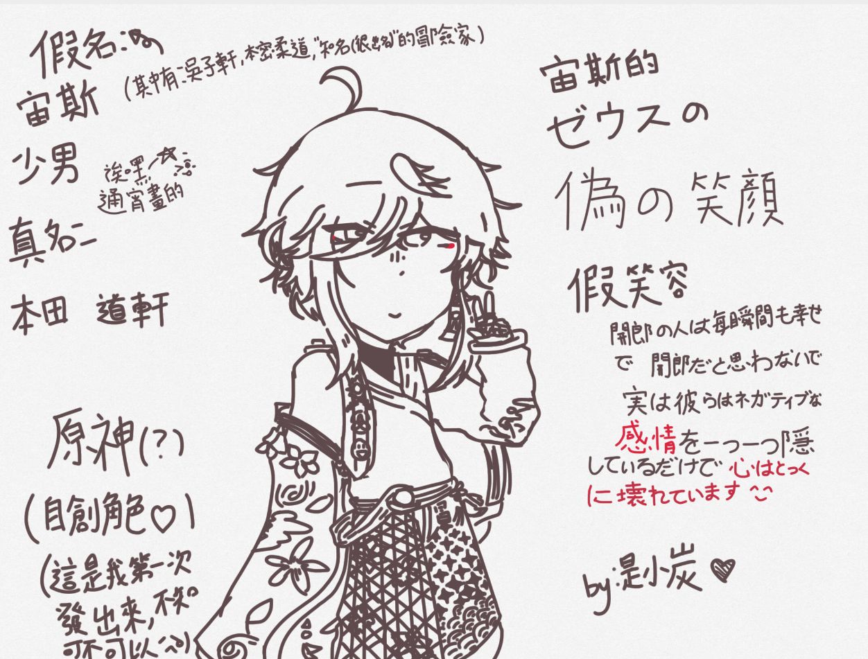 呃自創角色（OC) 希望大家喜歡～ Um Character Created by me(OC) Hope everyone will ...