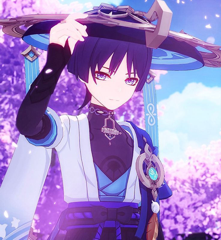 Under the cherry tree Genshin Impact | HoYoLAB