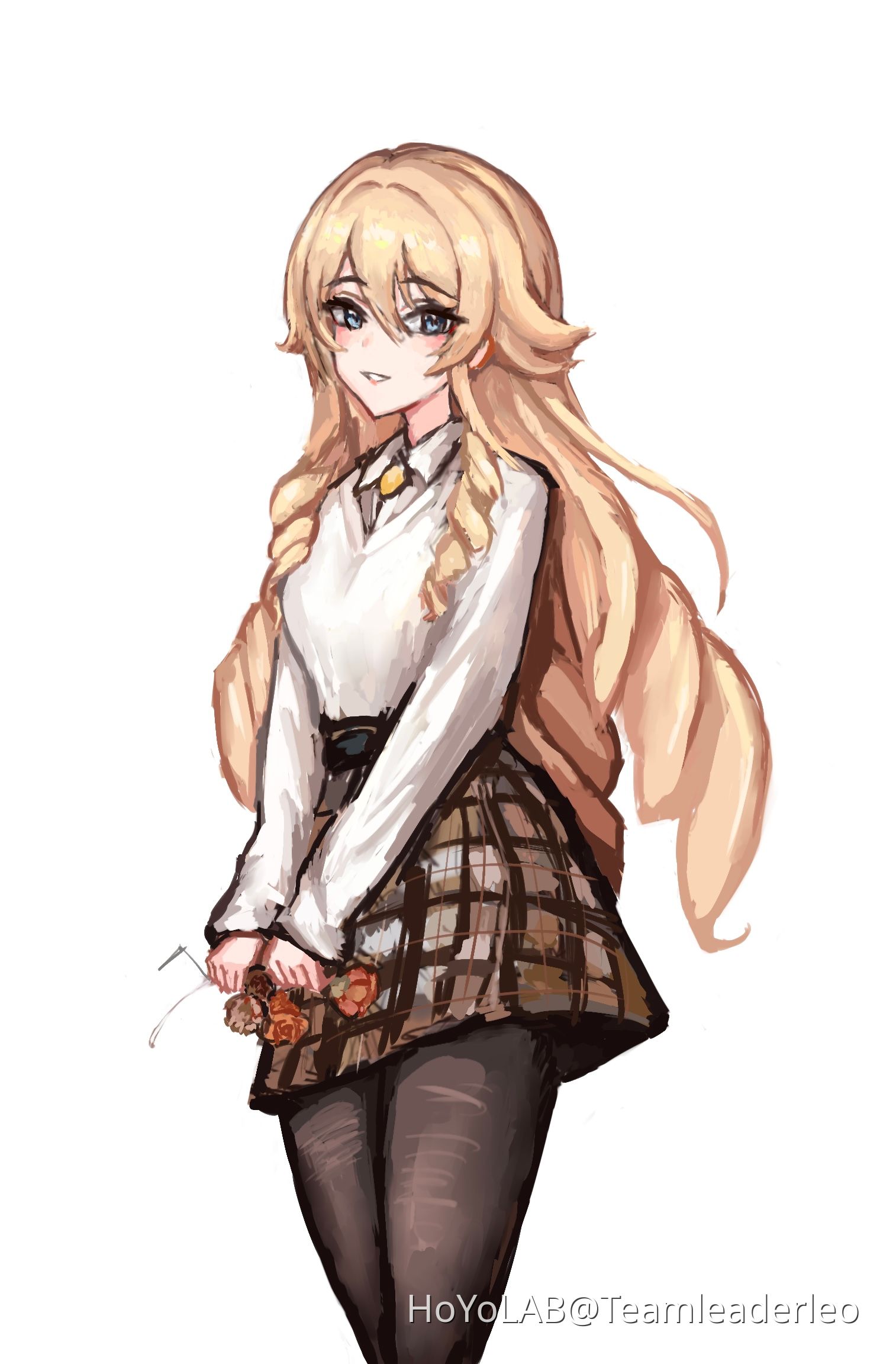 I drew Navia with an autumn outfit! Genshin Impact | HoYoLAB