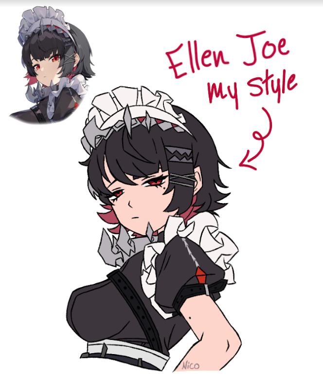 Ellen joe Fanart Zenless Zone Zero | HoYoLAB