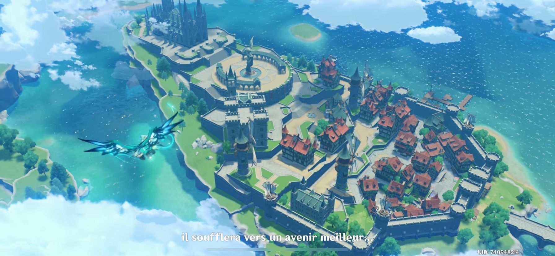 La vue de Mondstat vue de haut est vraiment magnifique Genshin Impact ...