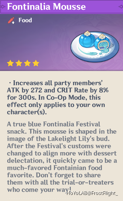 Fontinalia Mousse~ Genshin Impact | HoYoLAB