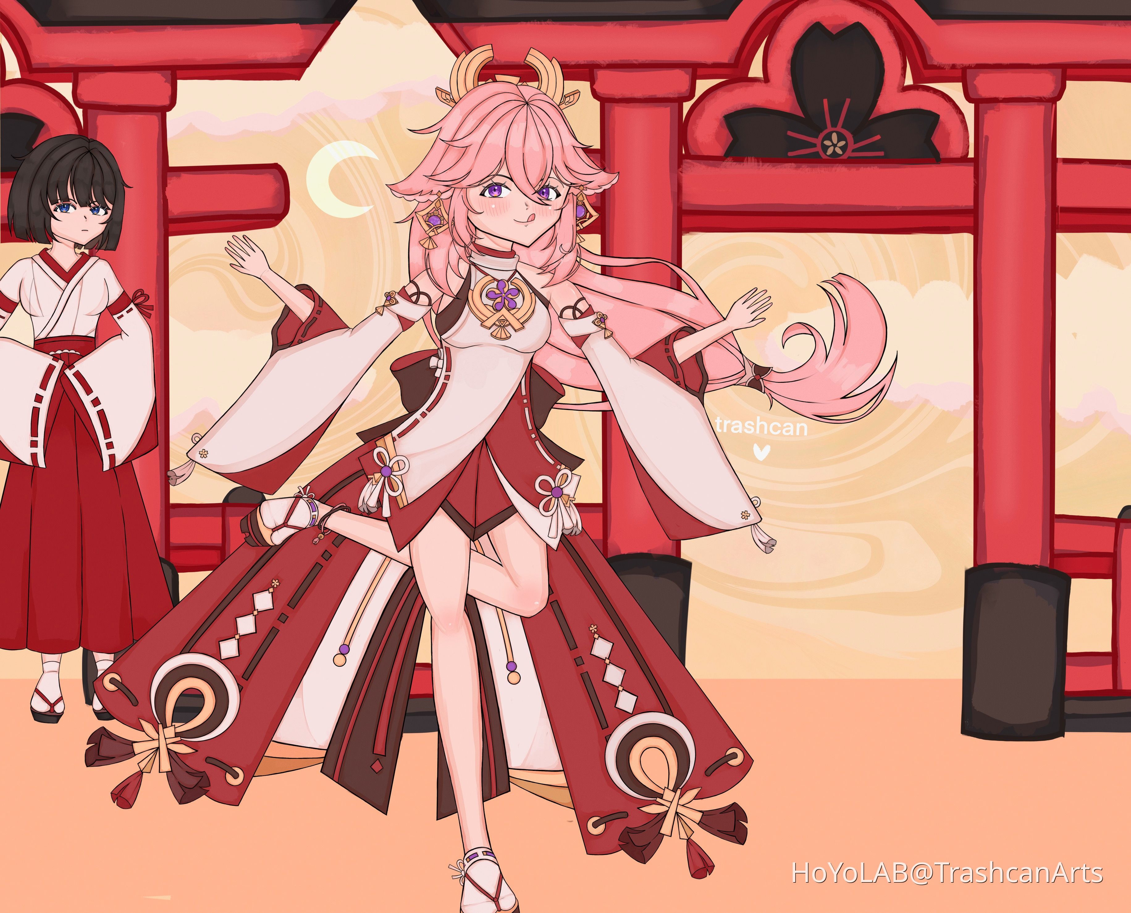 『Devious Foxes Antics』 〈Click to View full Image〉 Genshin Impact | HoYoLAB