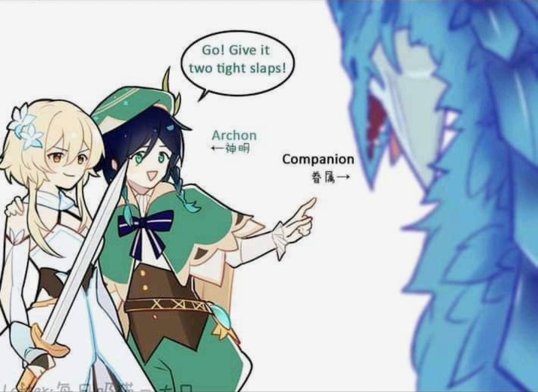 ALL ARCHON AND THEIR COMPANIONS BE LIKE. Genshin Impact | HoYoLAB