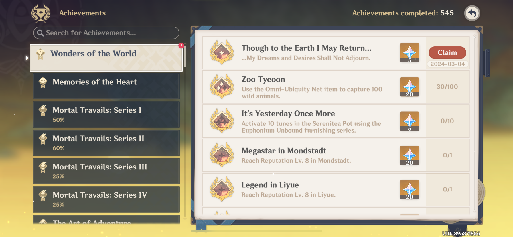 Easy achievement Genshin Impact | HoYoLAB