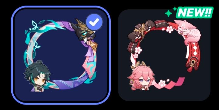 This avatar frames are so cutee! 🥰 Genshin Impact | HoYoLAB