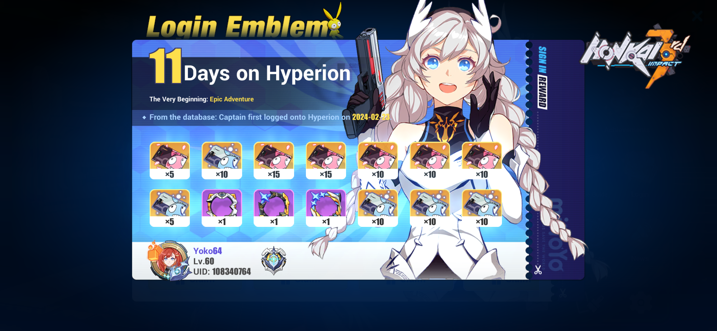 Here's to a fun start Honkai Impact 3rd | HoYoLAB