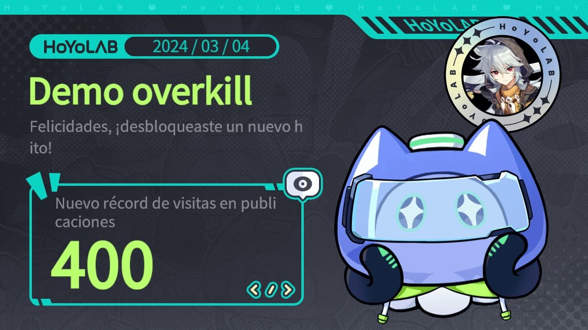 Logro desbloqueado en la plataforma. | HoYoLAB