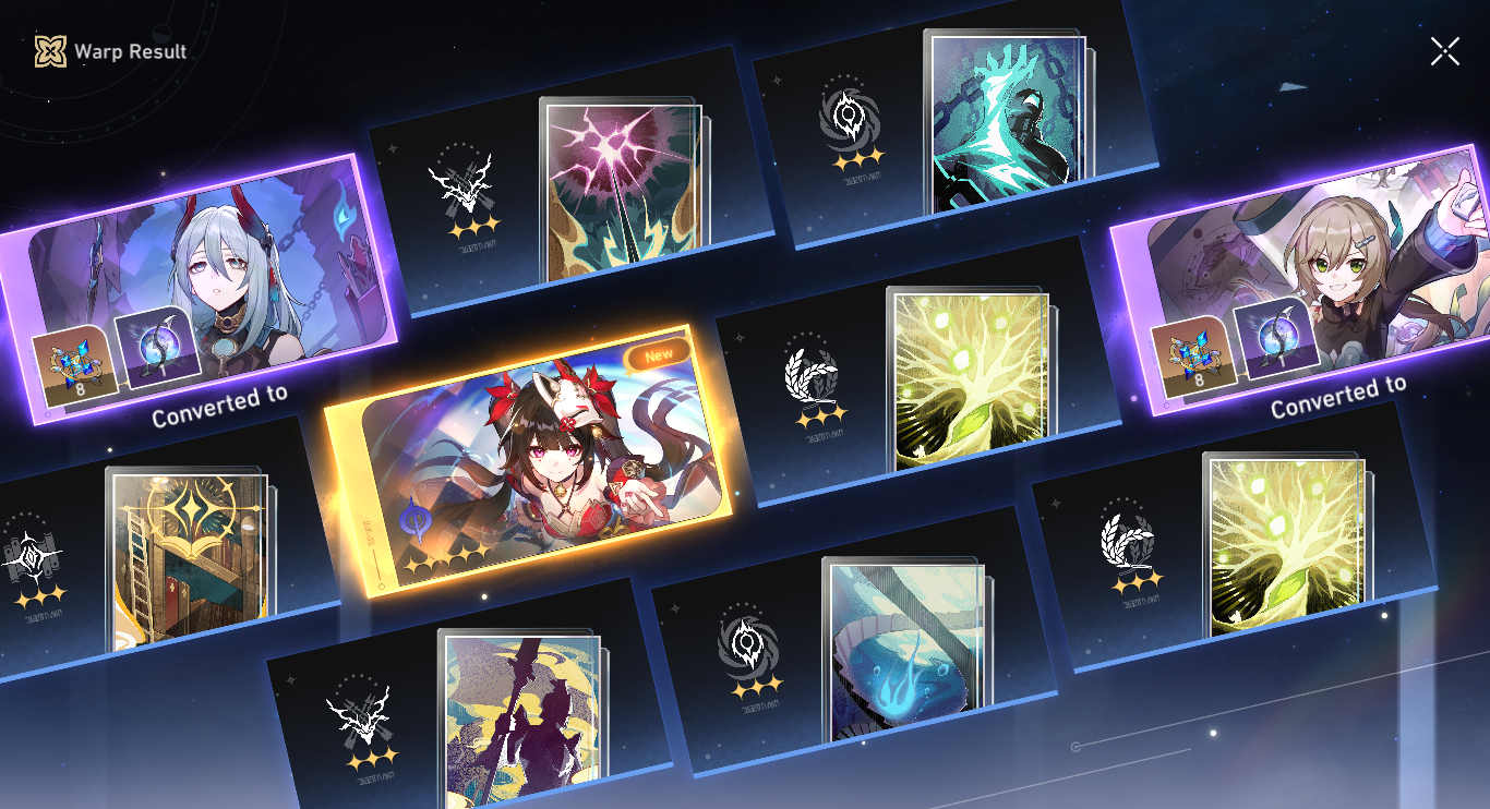 HOLY?! Got Bailu on my first 10 pull(on 9 pity), and then got Sparkle ...