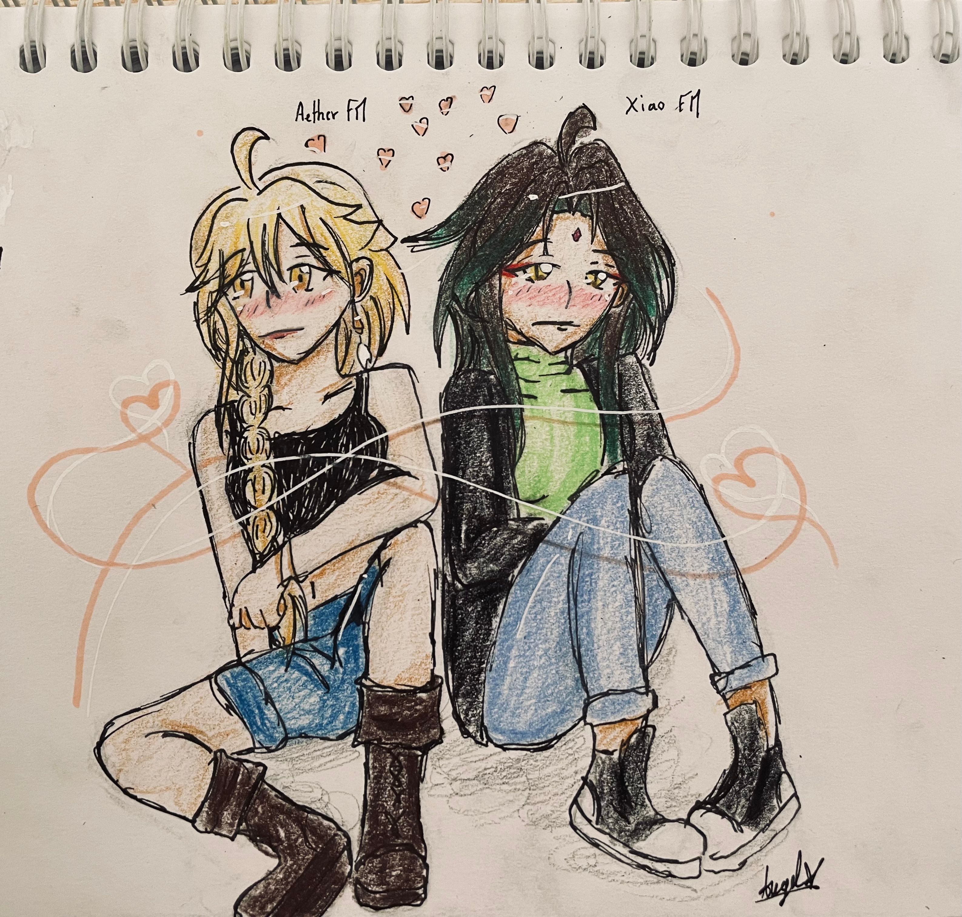 XiaoAether Genderbent (because I’m bad at drawing men😶) Genshin Impact ...