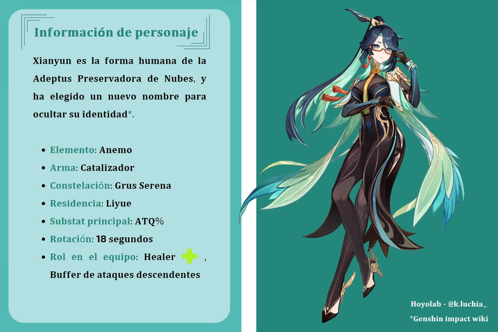 Versión 4．4】GUÍA XIANYUN ¡Todo lo que necesitas para llevarla al cielo (literalmente)! Genshin ...