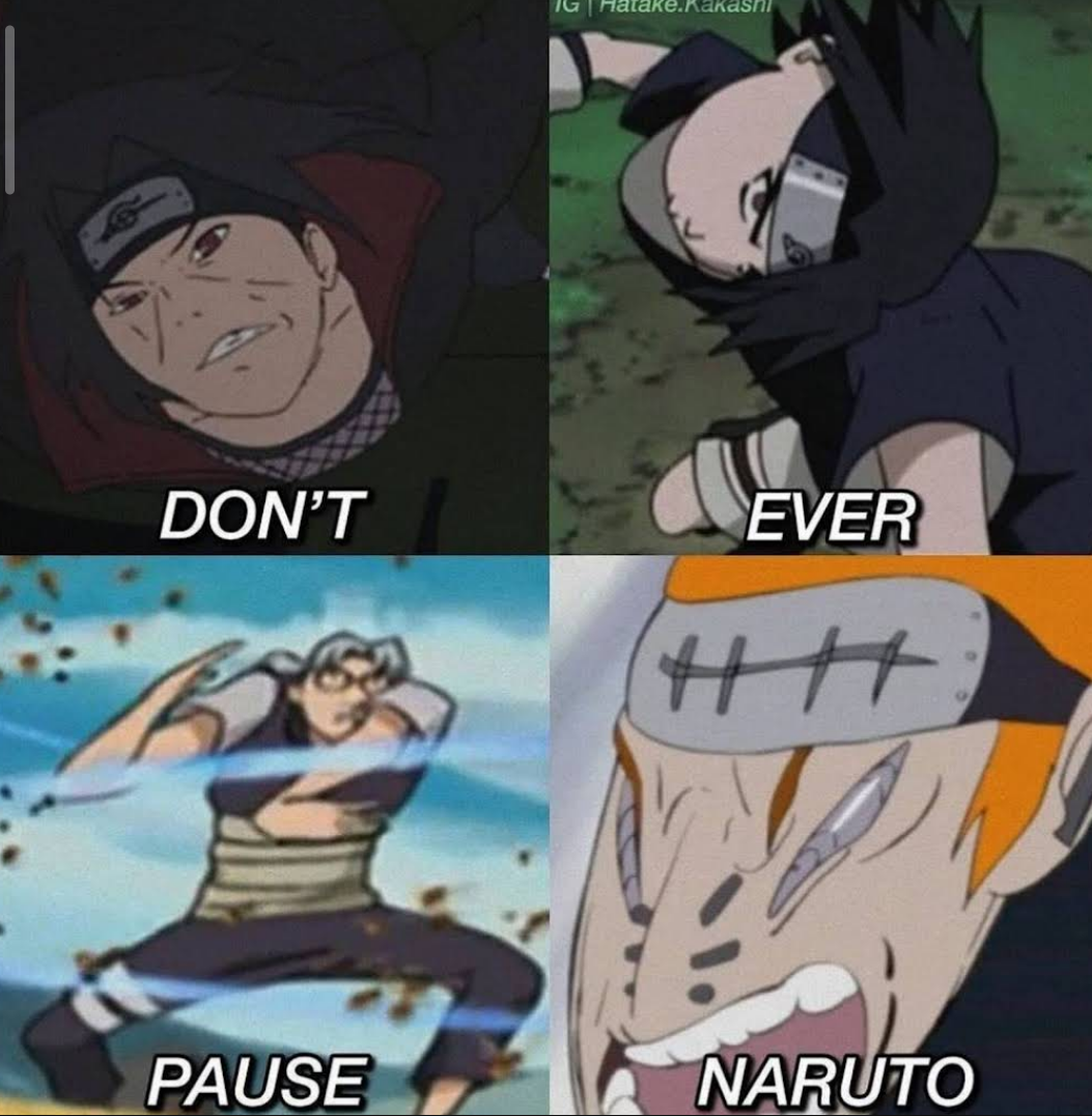 never pause naruto 😹😹 | HoYoLAB